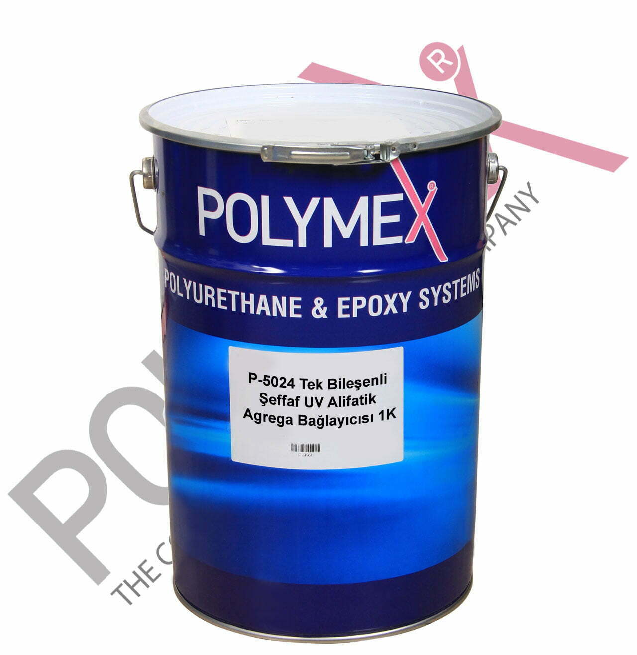 Polymex P-5024 Tek Bileşenli Şeffaf UV Alifatik Agrega Bağlayıcısı 1K ...